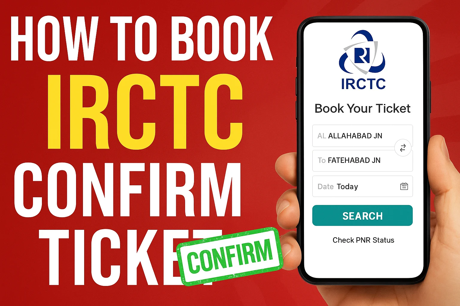 How to Book IRCTC Confirm Ticket 2025 - VeeTrips